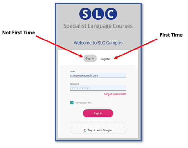 Getting Started – SLC Campus – Specialist Language Courses