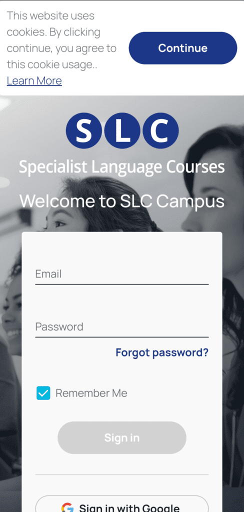 Getting Started – SLC Campus – Specialist Language Courses