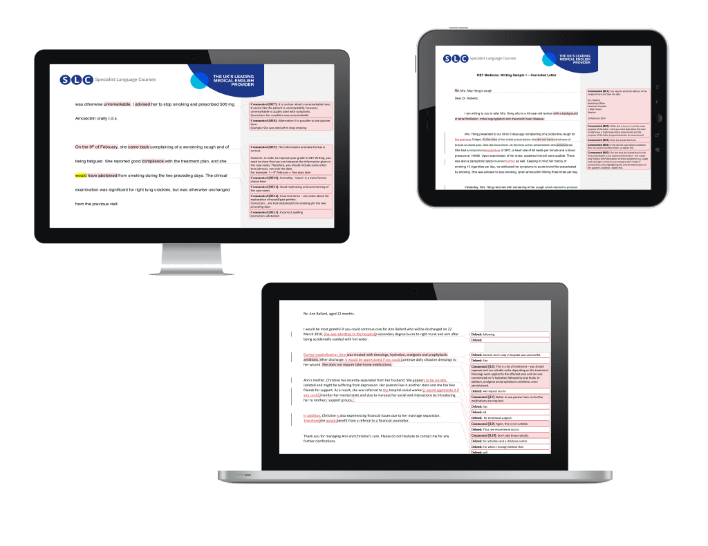 OET Writing Correction Service | Expert Feedback